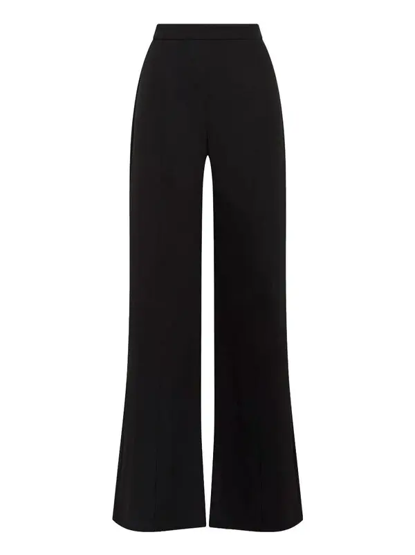 Malìparmi Pressed-crease Flared Trousers - Black