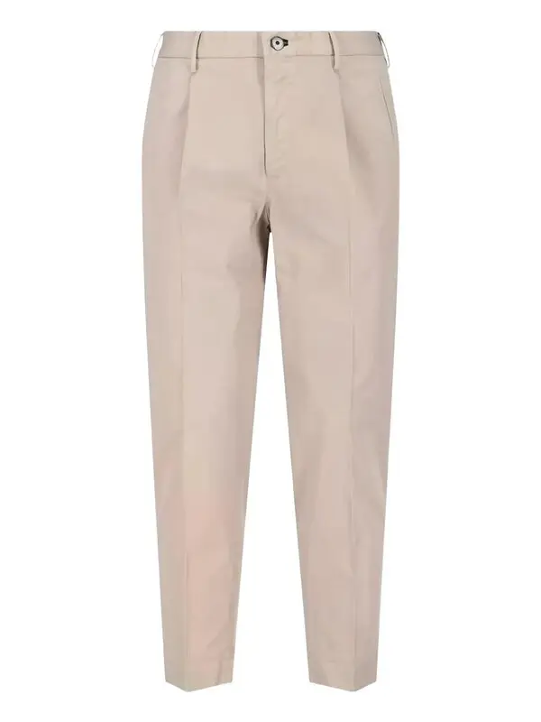 Incotex Pleated-front Trousers - Neutrals