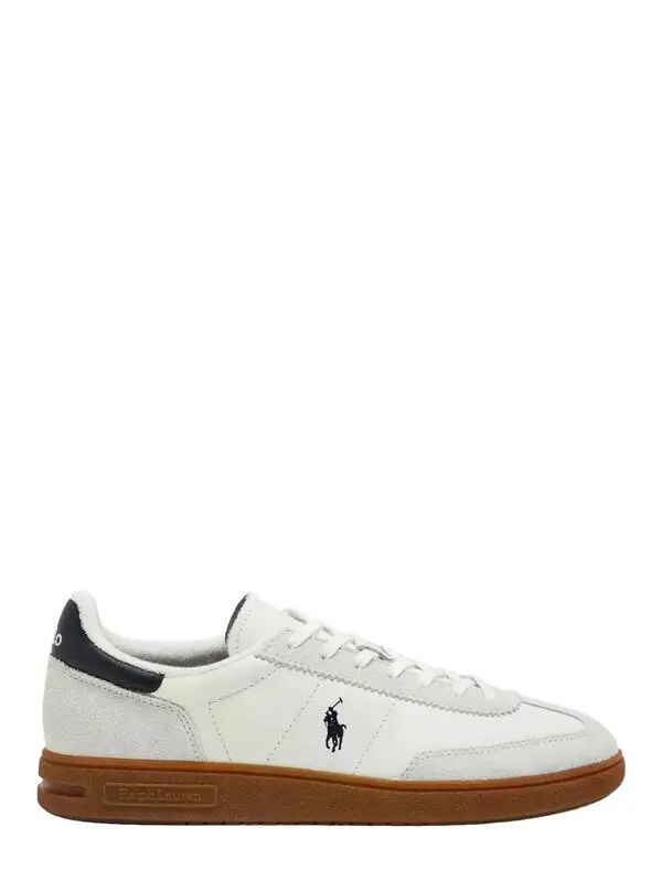 Polo Ralph Lauren Logo-embroidered Low-top Sneakers - White