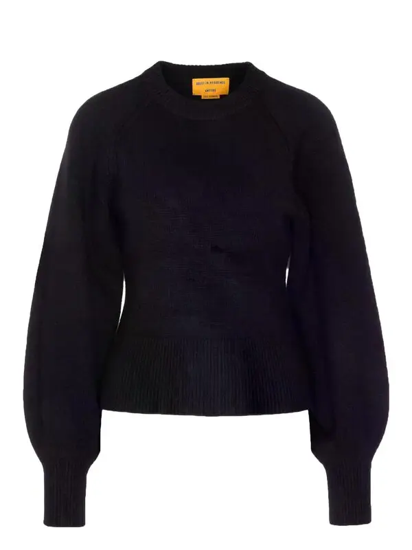 Guest In Residence Raglan-sleeve Cashmere Sweater - Black