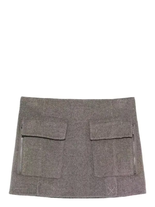 P.a.r.o.s.h Pocket Mini Skirt - Brown
