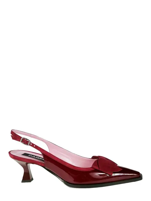 CAREL Bow-detail Slingback Pumps - Red