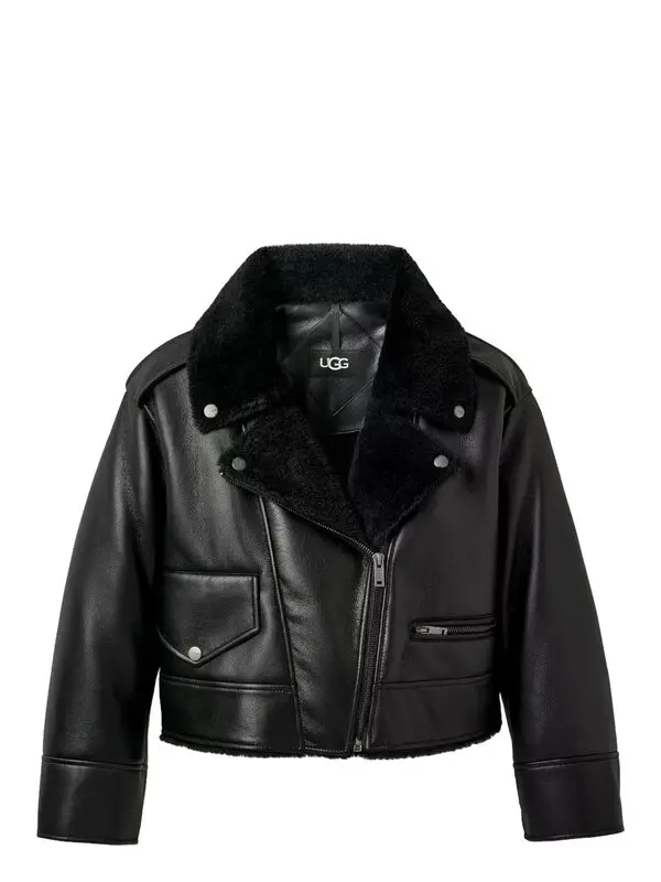 UGG Zip-up Moto Jacket - Black