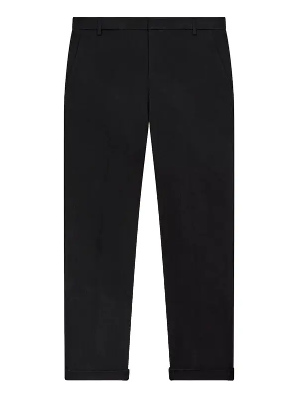 DONDUP Turn-up Brim Trousers - Black