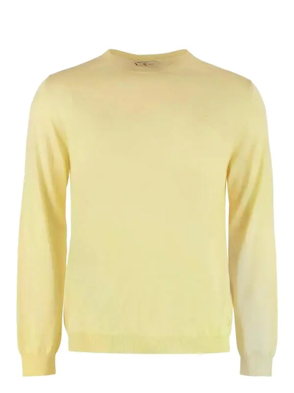 THE (ALPHABET) Ribbed-trim Sweater - Yellow