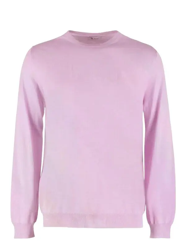 THE (ALPHABET) Ribbed-trim Sweater - Pink