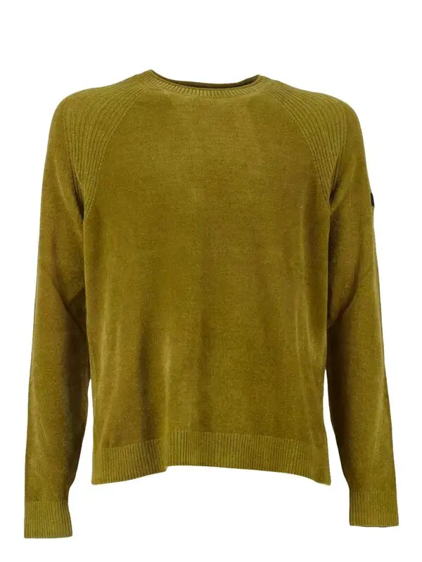 RRD Velvet Round-neck Sweater - Green