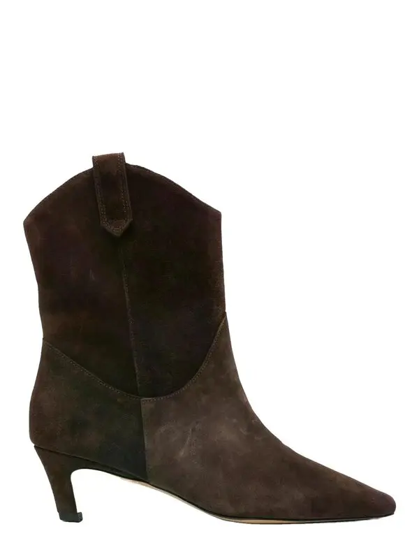 BIBI LOU Pointed-toe Suede Ankle Boots - Brown