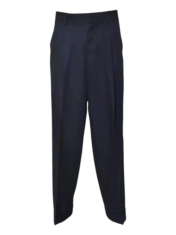 Dsquared2 Pleated Cuffed-hem Trousers - Blue