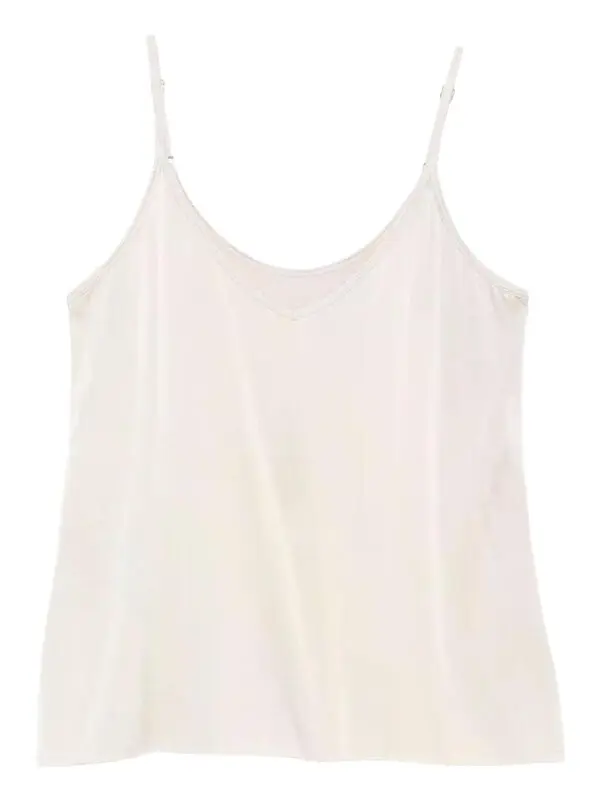 PRIVATE 0204 Silk Top - White
