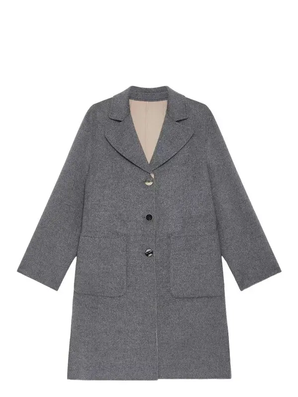 Malìparmi Patch-pocket Button Coat - Grey