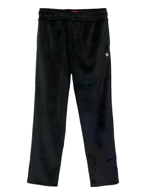 Hugo Boss Corduroy Drawstring Trousers - Black