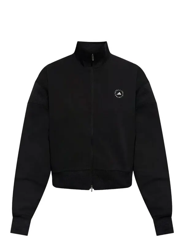 Adidas By Stella McCartney Logo-detail Zip-up Jacket - Black