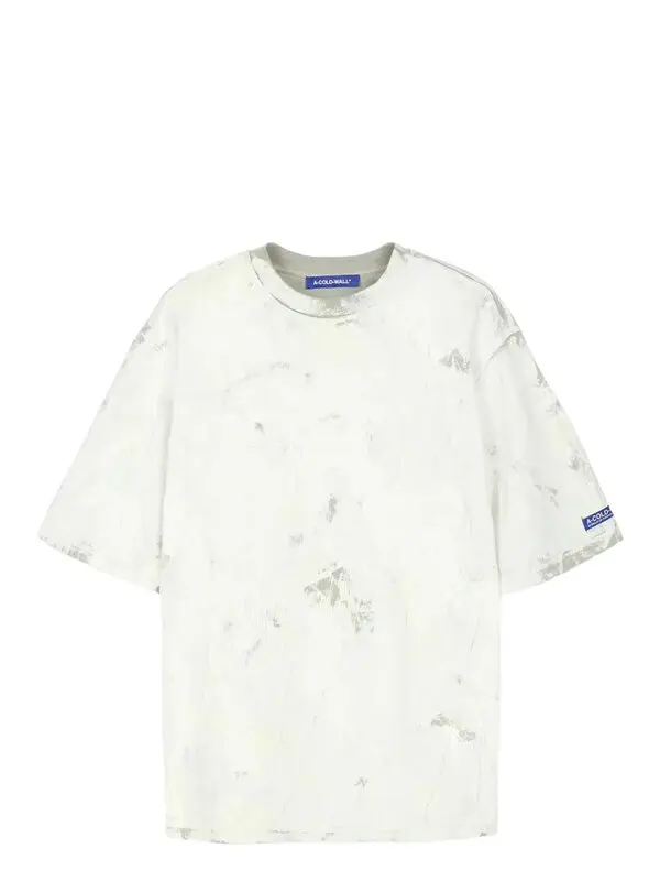 A-COLD-WALL* Marble-effect Cotton T-shirt - White