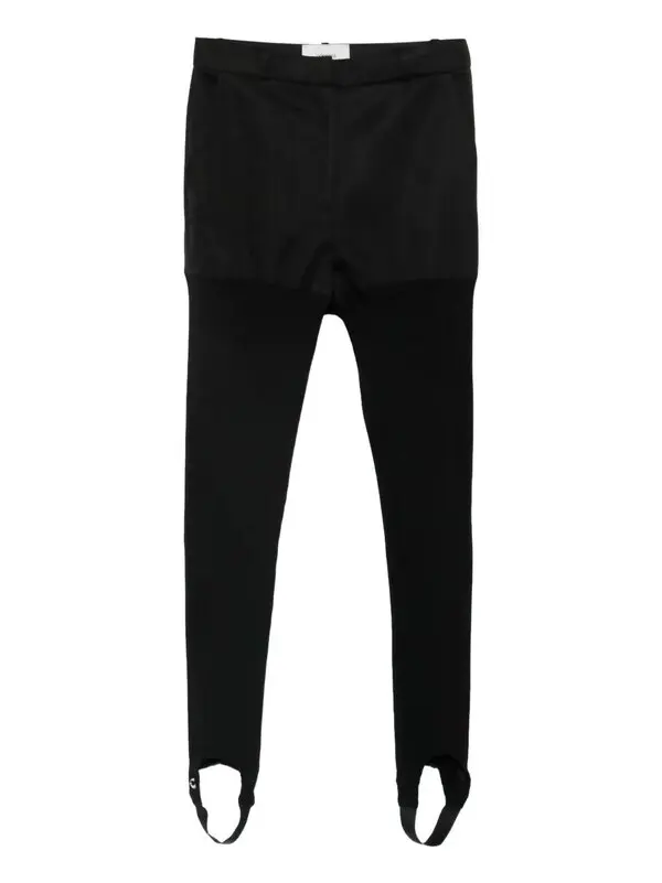 Coperni High-waisted Stirrup Trousers - Black