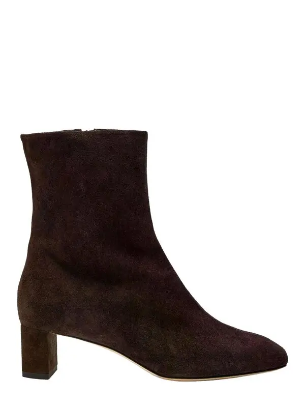 AeydĒ 45mm Millie Suede Block-heel Boots - Brown