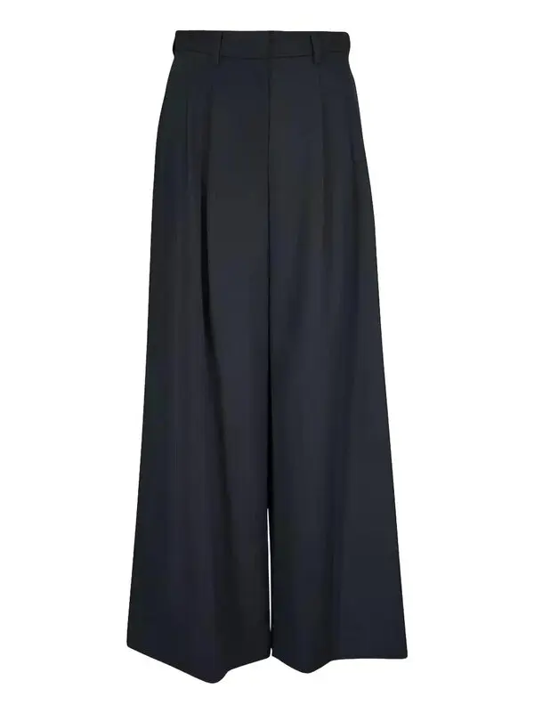 TWP Avery Pleated Palazzo Pants - Black