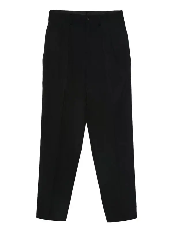 Yohji Yamamoto Pleated Trousers - Black