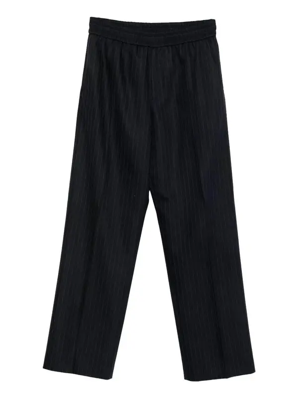 Golden Goose Pinstripe Elasticated-waist Trousers - Blue