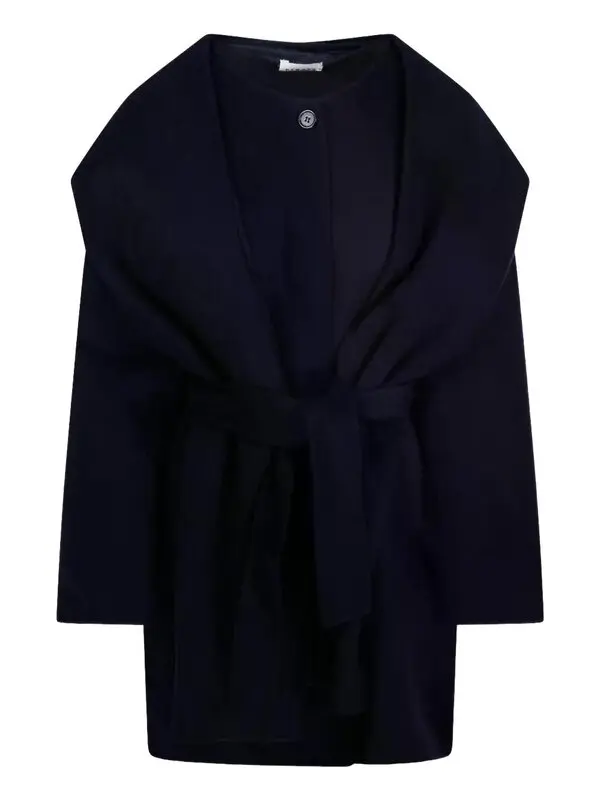 P.a.r.o.s.h Draped Belted Coat - Blue