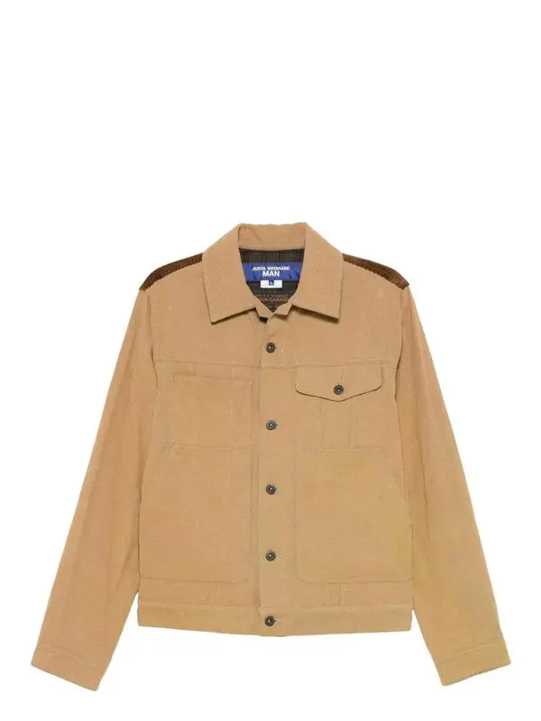 Junya Watanabe Panelled Shirt Jacket - Neutrals