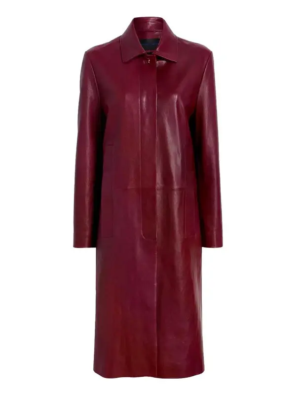 Proenza Schouler Leather Coat - Red