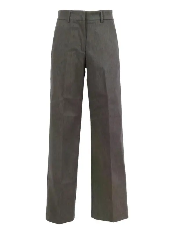 K-WAY Belt-loops Straight Trousers - Grey