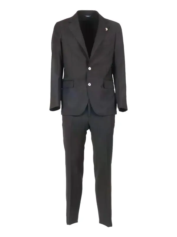 TOMBOLINI Notched-lapel Single-breasted Suit - Black
