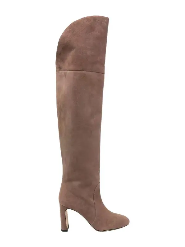 STUART WEITZMAN Suede Knee-high Boots - Neutrals