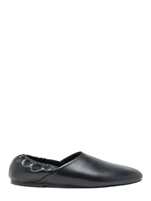 Proenza Schouler Elasticated-back Leather Slippers - Black