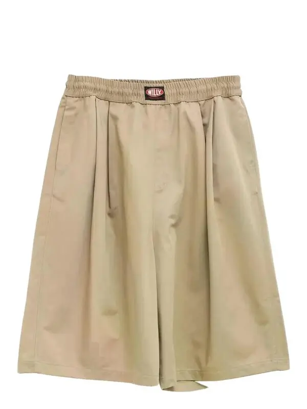 WILLY CHAVARRIA Orale Elastic-waistband Shorts - Neutrals