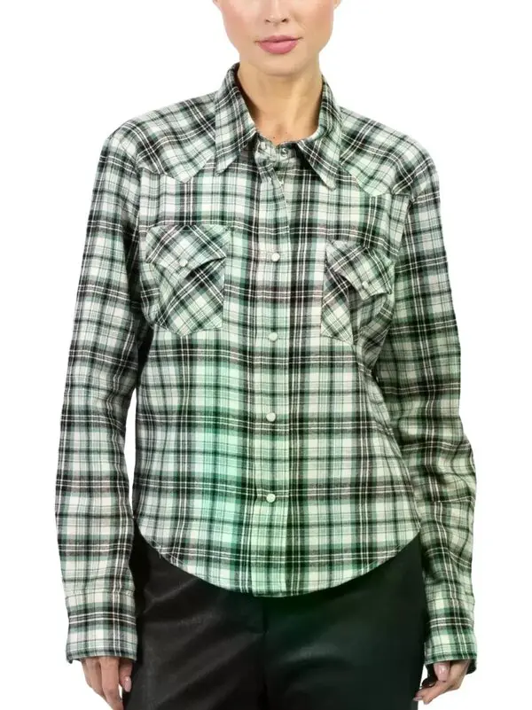 CISSA Plaid Check Shirt - Grey
