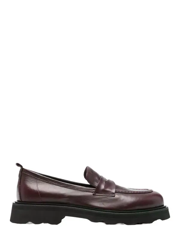 POMME D´OR Nicky Leather Loafers - Red