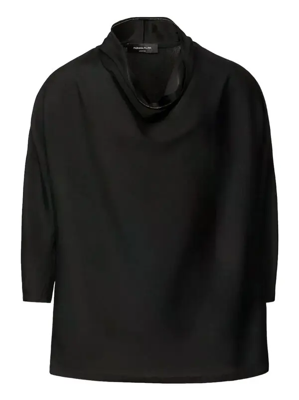 Fabiana Filippi Satin Blouse - Black