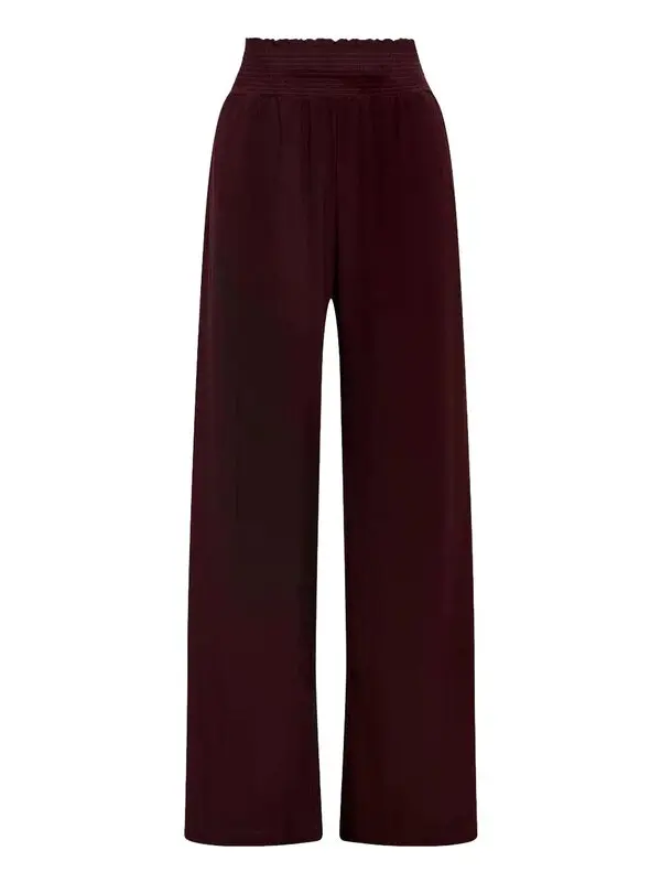 Malìparmi Elasticated-waist Straight Trousers - Red