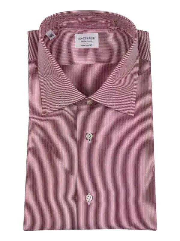 MAZZARELLI Striped Shirt - Red