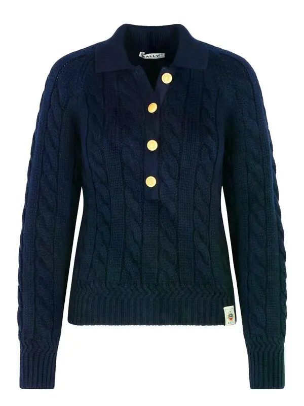 Bally Cable-knit Sweater - Blue