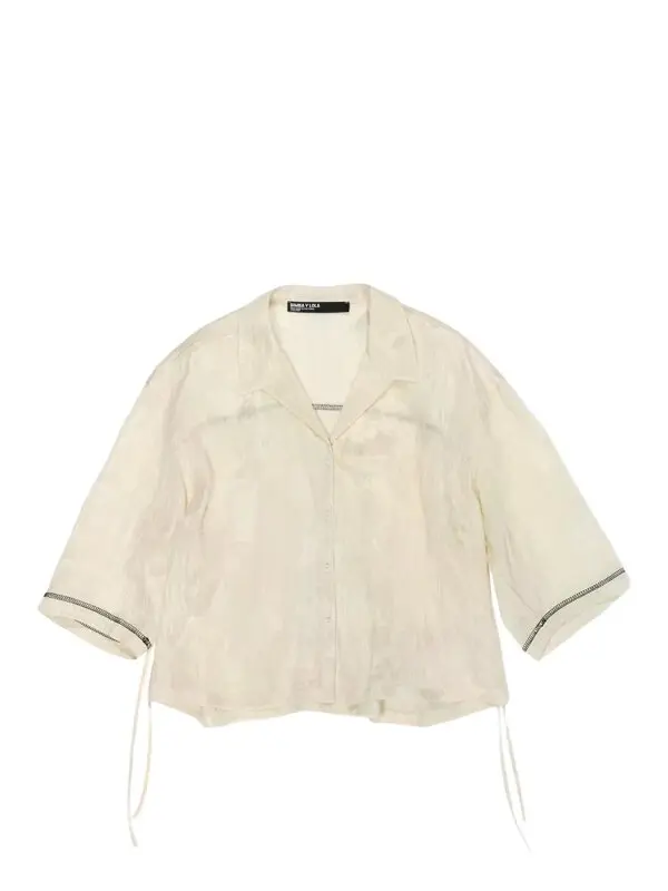 Bimba Y Lola Drawstring-detail Shirt - Neutrals