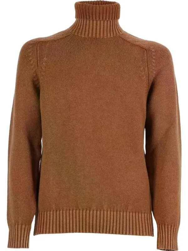 CIRCOLO 1901 High-neck Wool Sweater - Brown