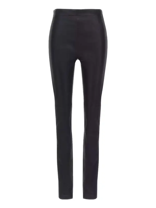 Roberto Cavalli Leather Trousers - Black