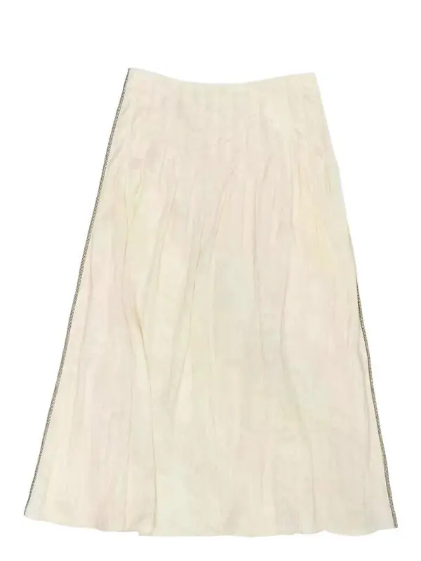 Bimba Y Lola Pleated Side-seam Skirt - Neutrals