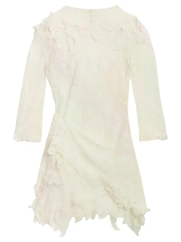Isabel Marant Rubiana Floral-lace Ruffled Dress - White