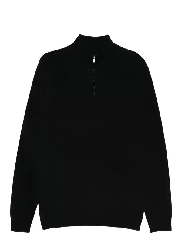 120% Lino High-neck Jumper - Black
