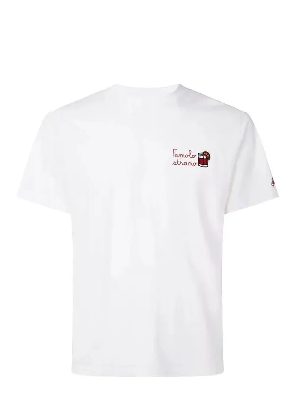 MC2 SAINT BARTH Embroidered-design T-shirt - White