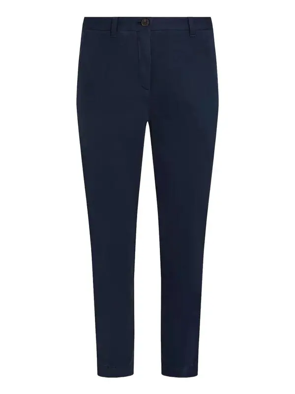 Tommy Hilfiger Cotton-blend Straight Trousers - Blue