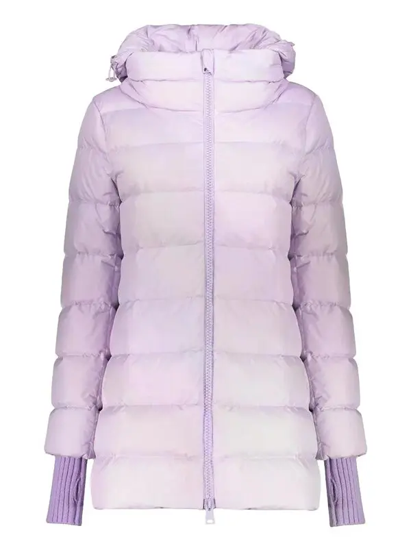 Herno Hooded Knit-insert Down Jacket - Purple