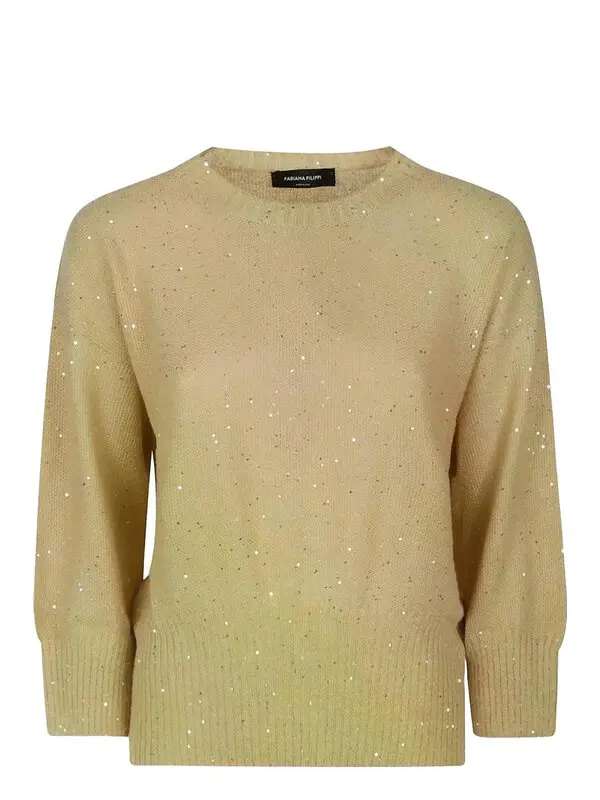 Fabiana Filippi Sequin-embellished Knitwear - Neutrals