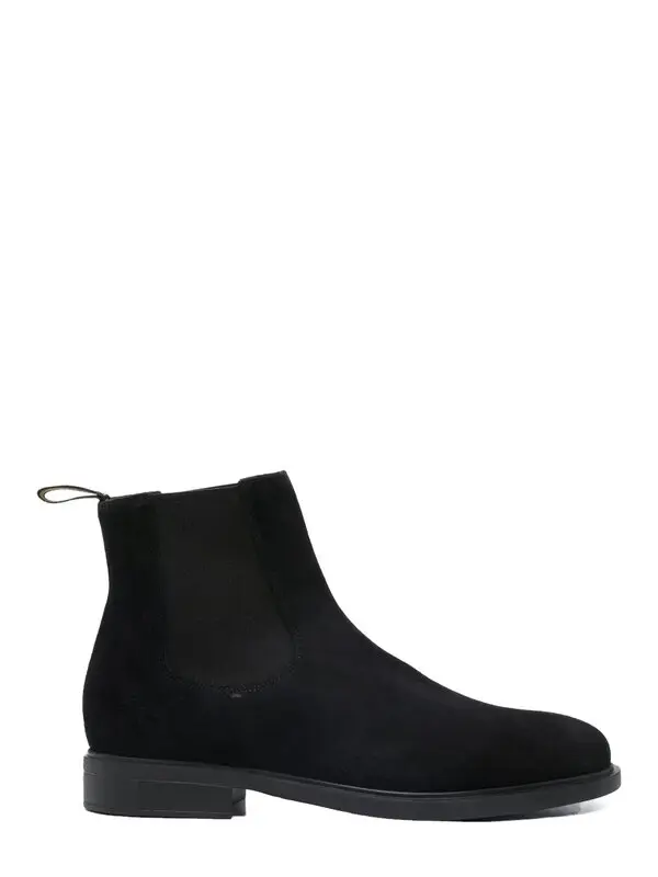 DOUCAL'S Elastic-panel Suede Boots - Blue