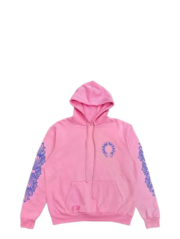 Chrome Hearts Logo-print Hoodie - Pink