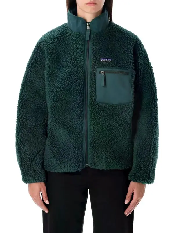 Patagonia Fleece Zip-up Jacket - Green
